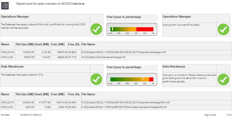 Health check reports - Updated - adatum